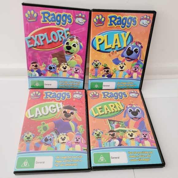 Raggs | Media | 4 X Raggs Dvds Laugh Explore Play Learn Austrlian Kids ...